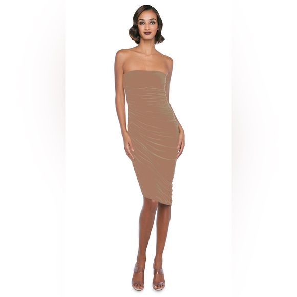 Norma Kamali | Dresses | Norma Kamali Strapless Diana Dress To Knee ...